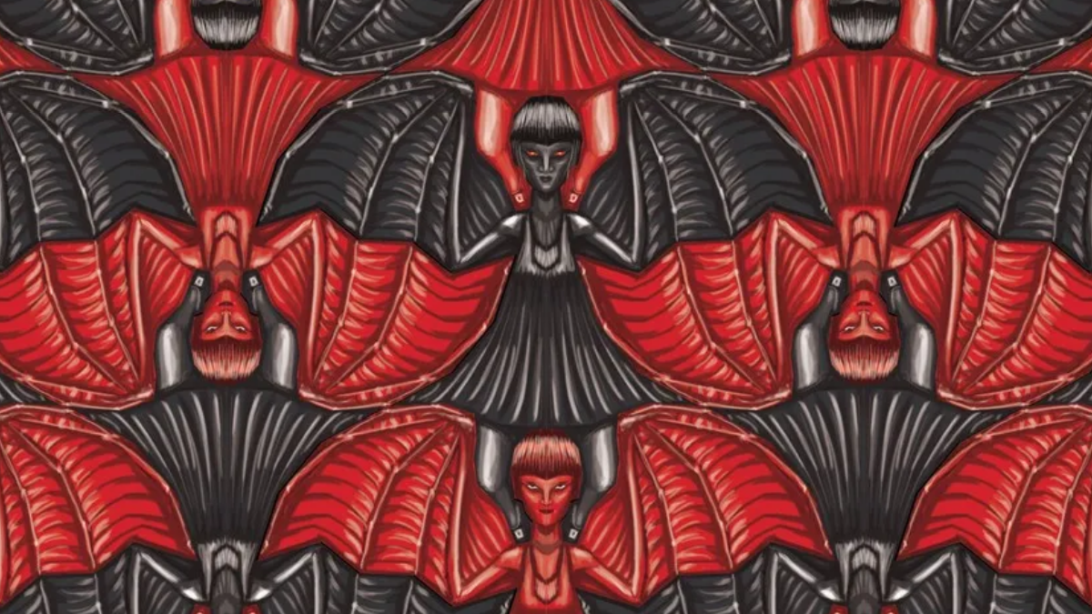 “Bat-winged Girl” by Kurt Komoda - Tiled.art